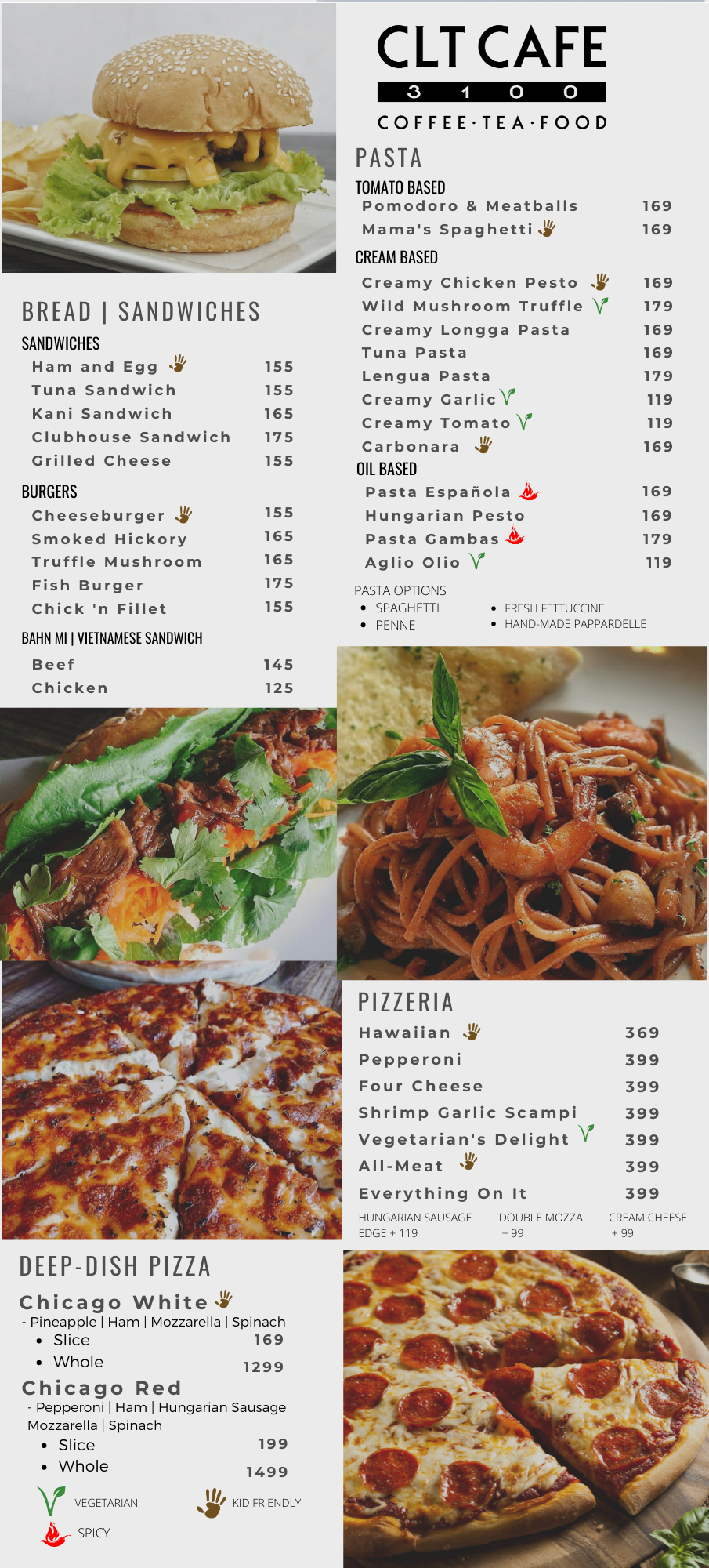 Menu | CLT Cafe® | Caffé La Tea®